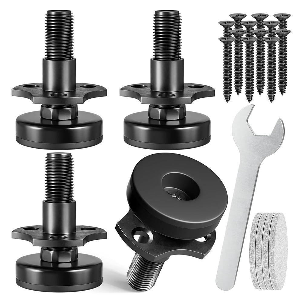 Symkmb Adjustable Leveling Feet, 3/8inch-16 Thread T-Nut Kit Furniture ...