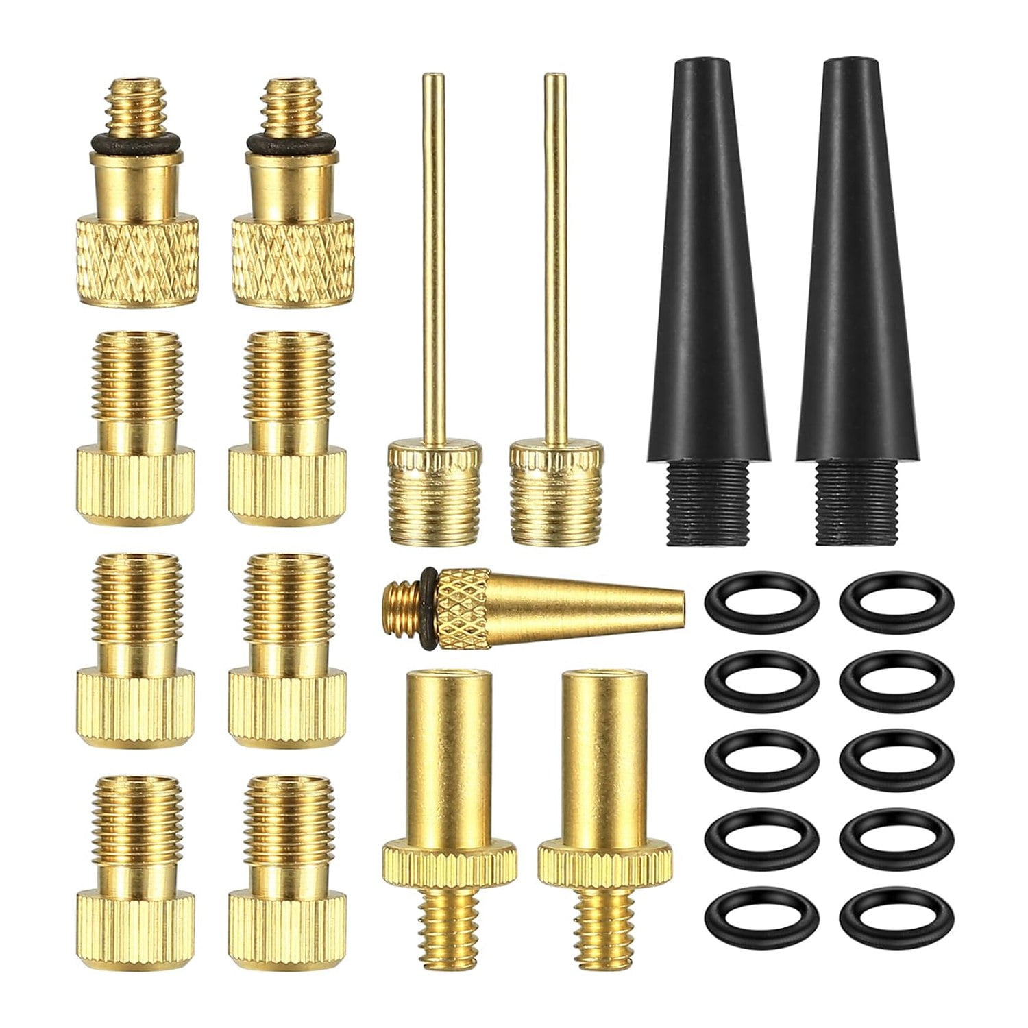 Symkmb Bike Valve Adapter Set, 25Pcs Valve Adapter, Valve Adapter for ...