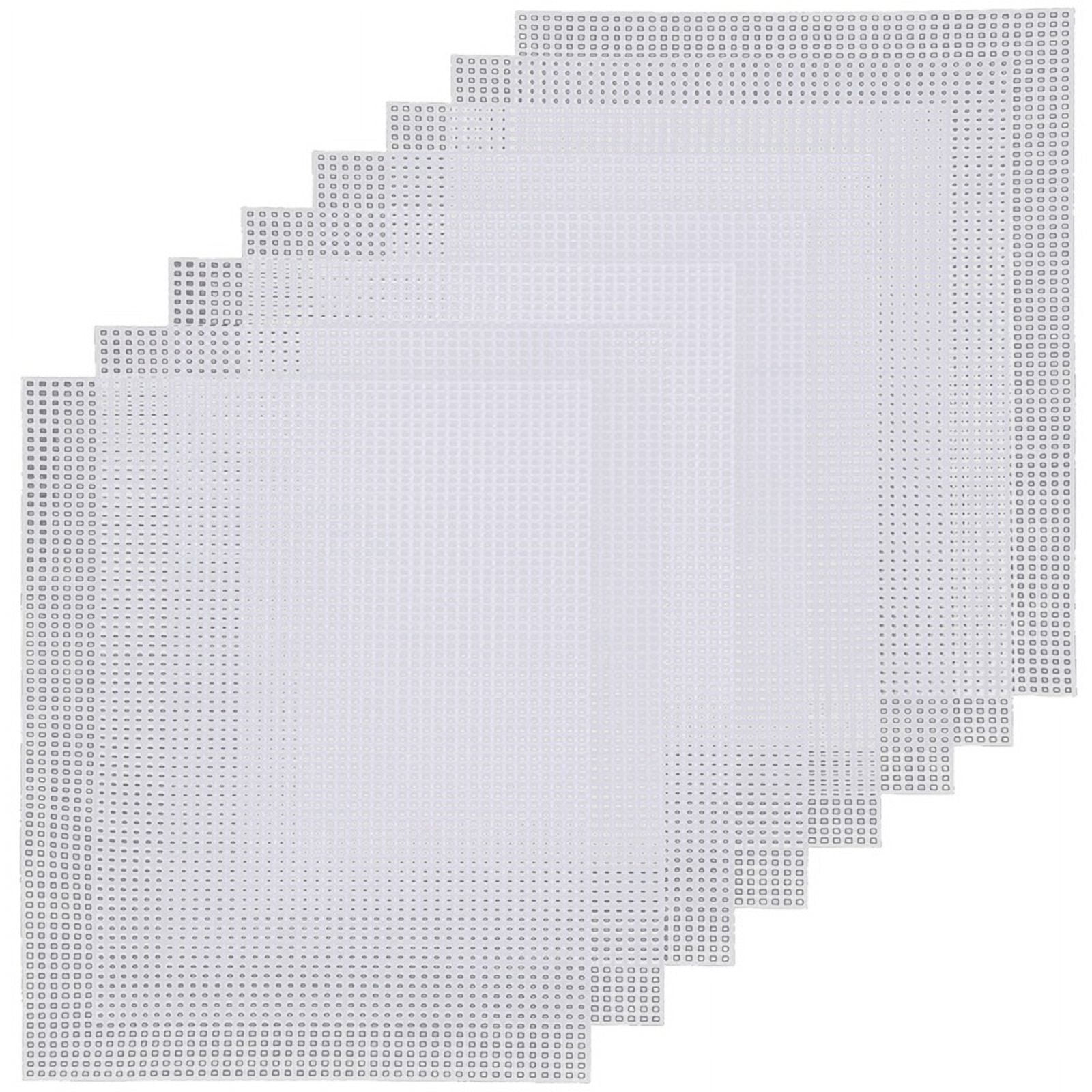 Symkmb Canvas Pads 8 Pcs White Rectangle Plastic Mesh Sheet Flexible ...