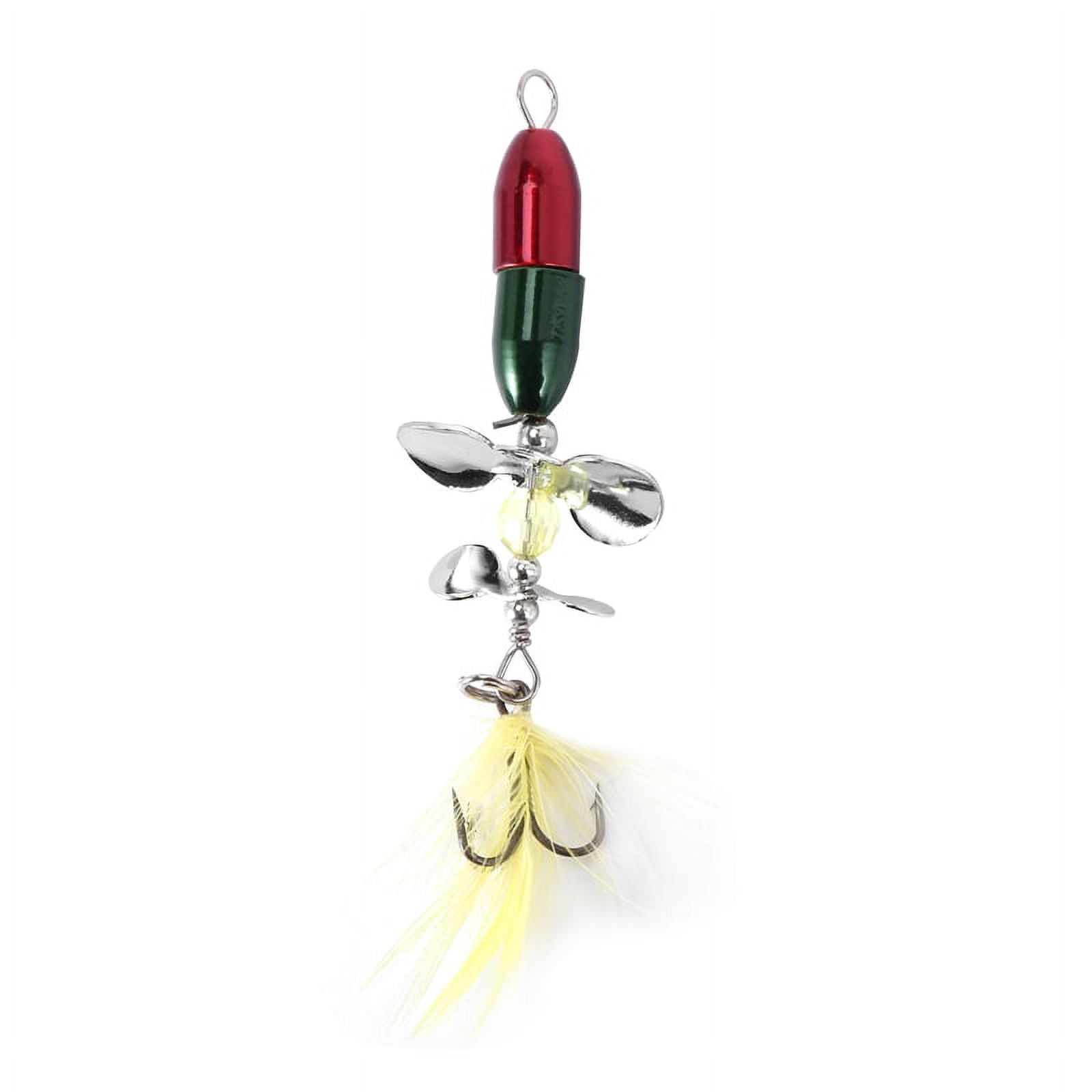 Symkmb Long Casting Spinner Bait Fishing Lure Double Tail Propeller ...