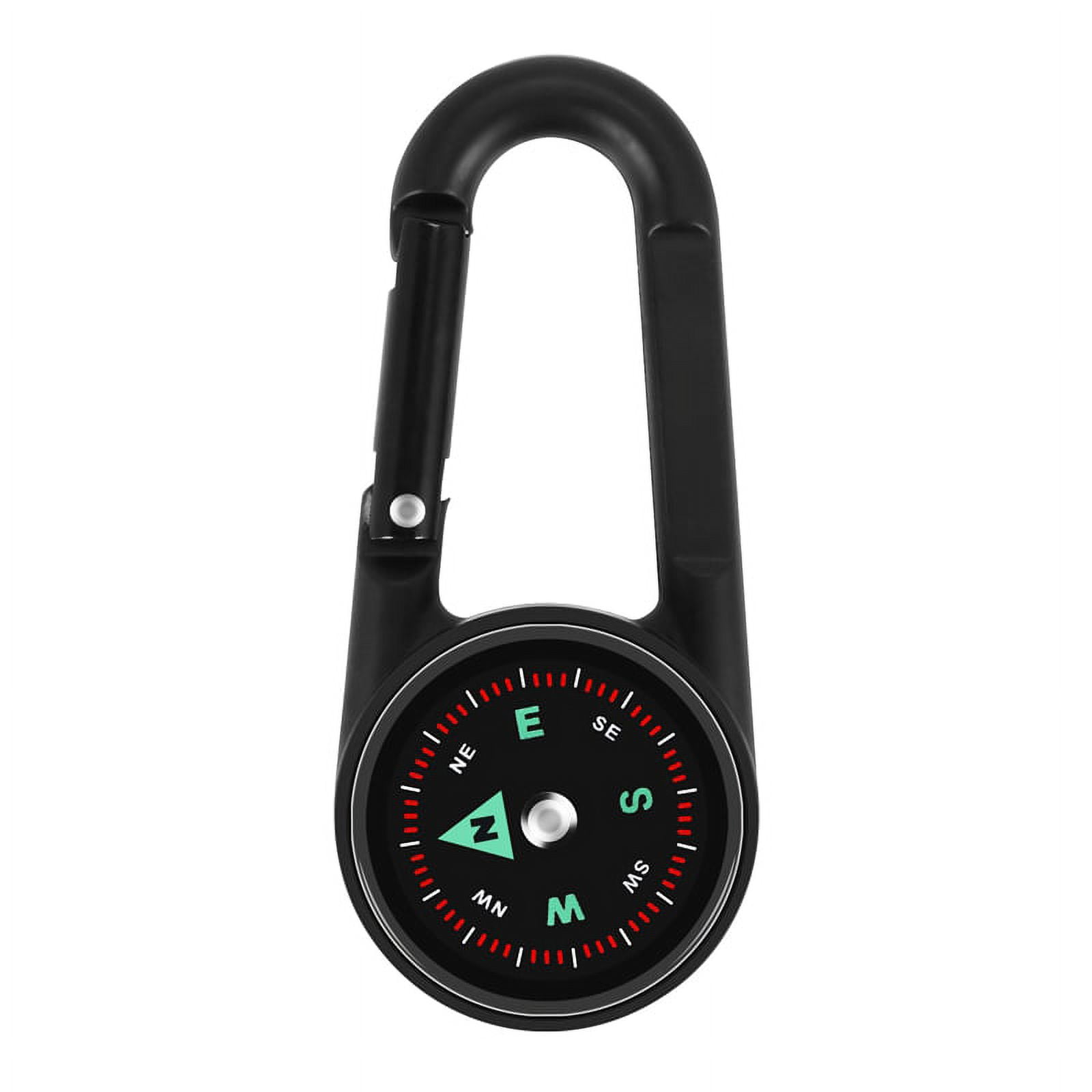 Symkmb Multifunctional Mini Compass + Thermometer + Keychain in 1 Metal ...