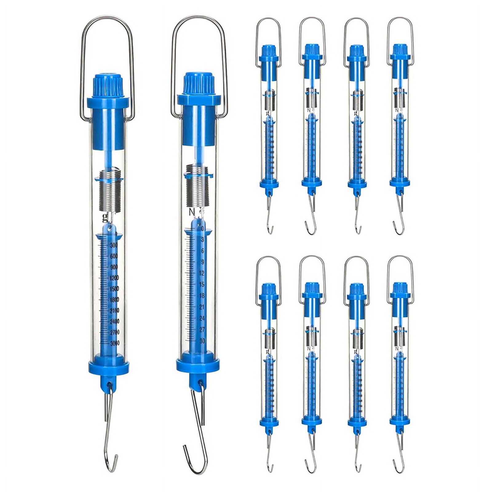 Symkmb Spring Scale, 10 Pack 30N Transparent Spring Balance Hanging ...