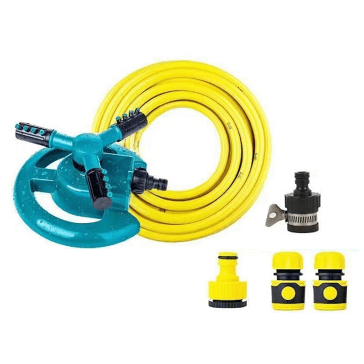 Symkmb Sprinklers for Yard, Lawn Sprinkler with 360-Degree Rotation 3 ...