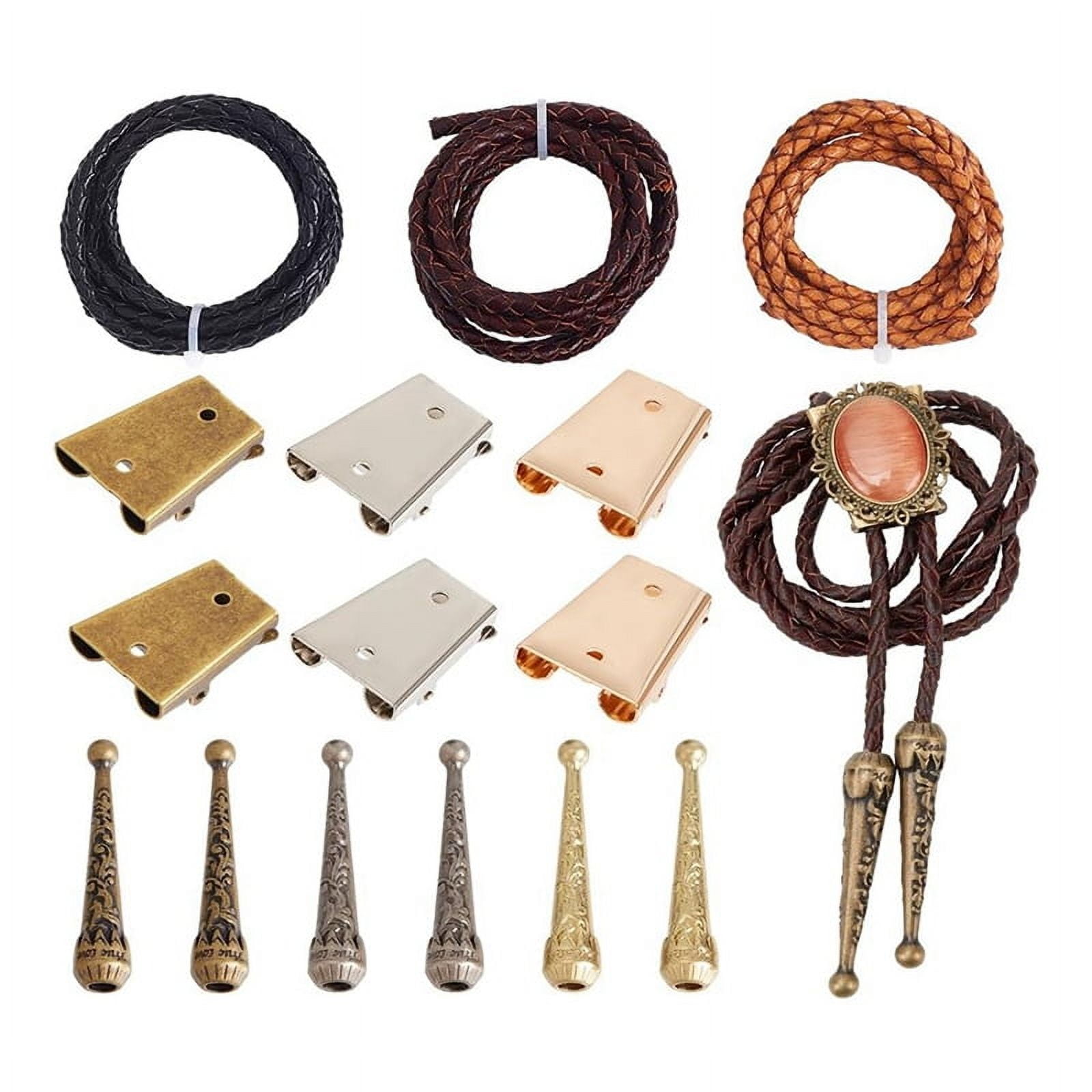 Symkmb Tie Making Kit,Tie Replacement End Cap Kit with 6 Alloy Wire ...