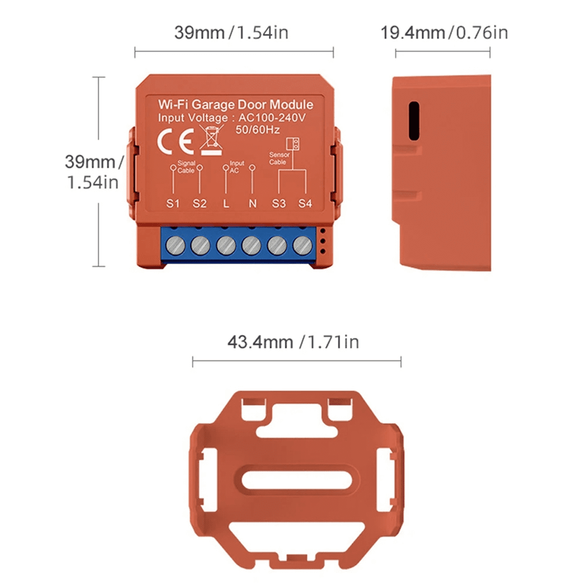 Symkmb Tuya Smart Garage Door Opener WiFi Garage Door Module Timing ...