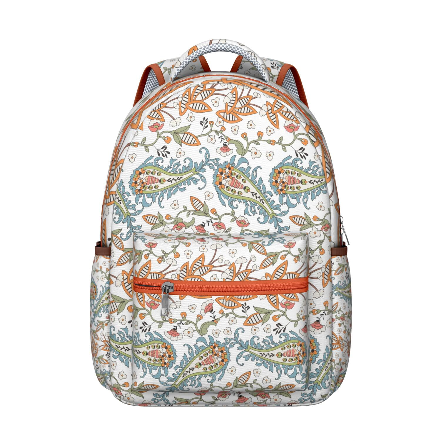 Symmetrical Rustic Style Student’s Backpack with Adjustable Straps ...