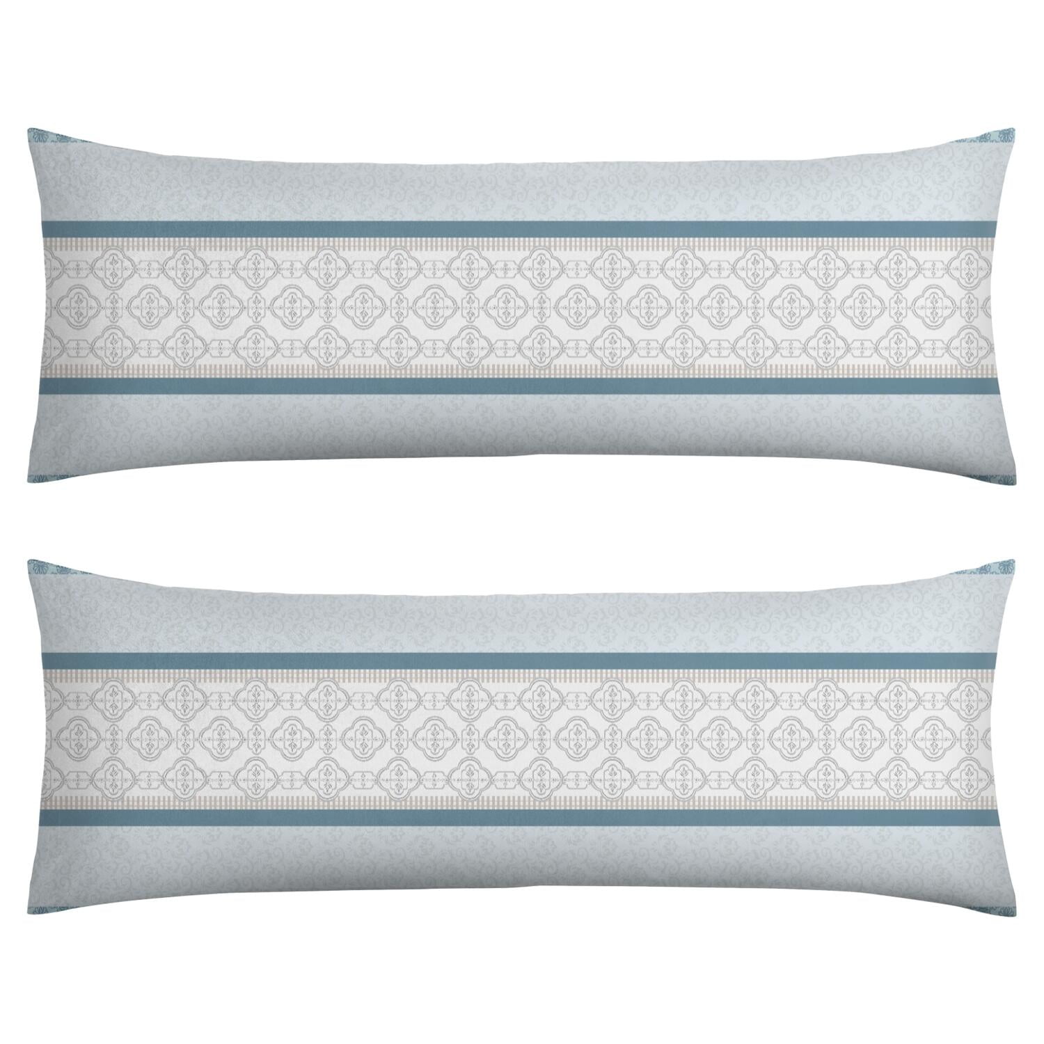 Symmetrical Tribal Body Pillow Cover 20x54 - Rustic Long Pillow Case ...