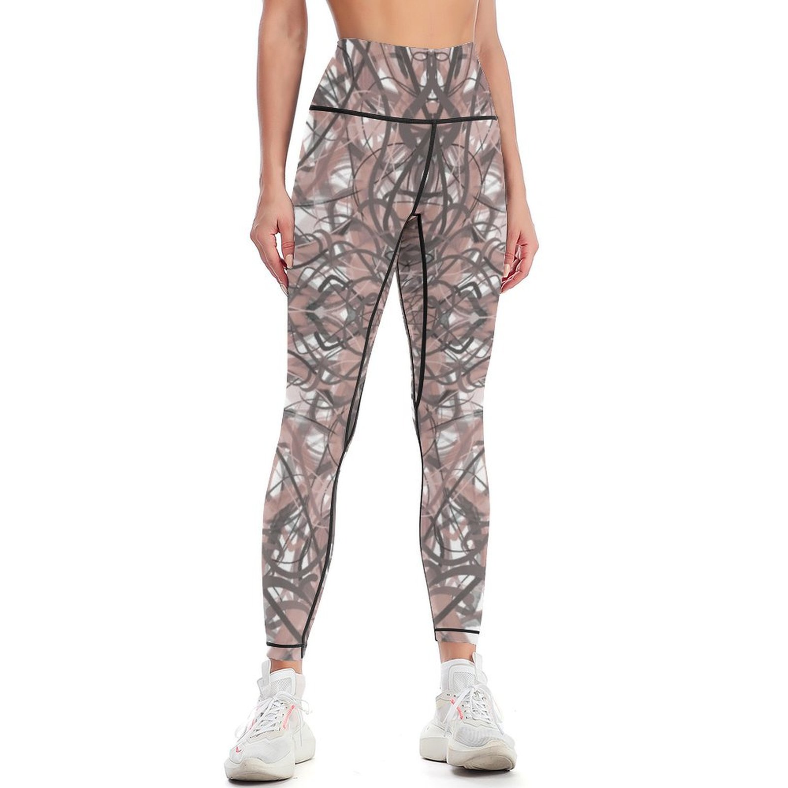 Symmetry - Brown Tones (white background) Leggings Sweatpants fitness ...