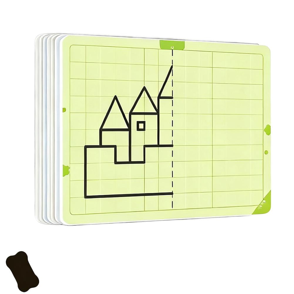 Symmetry Drawing Card, Educational Tool for Symmetrical Drawing ...