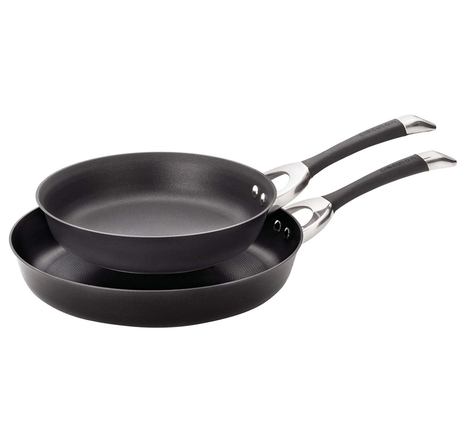 Symmetry Hard Anodized Nonstick Frying Pan Set / Skillet Set - 10 Inch ...