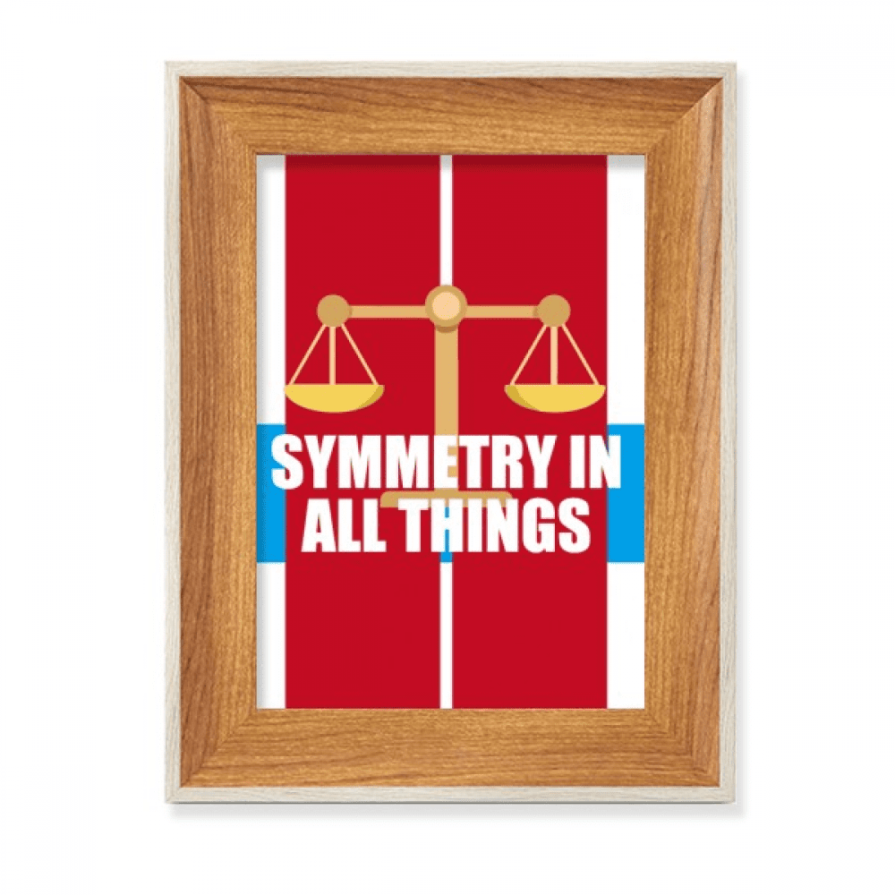 Symmetry鈥侷n鈥侫ll鈥俆hings Desktop Wooden Photo Frame Display Picture Art ...