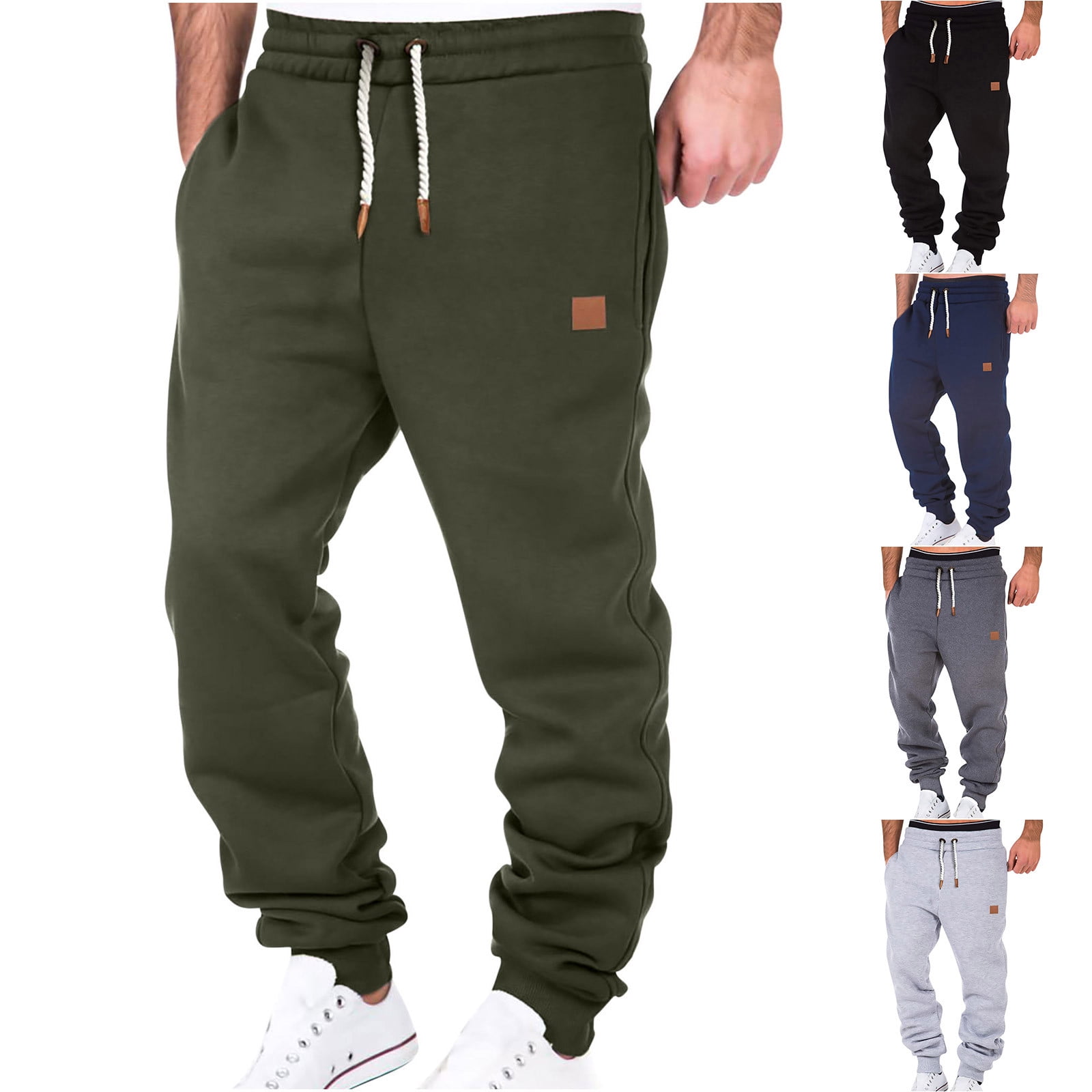 Symoid Men Pants Cargo Christmas Gift Athletic Men Sweatpants Fall and ...