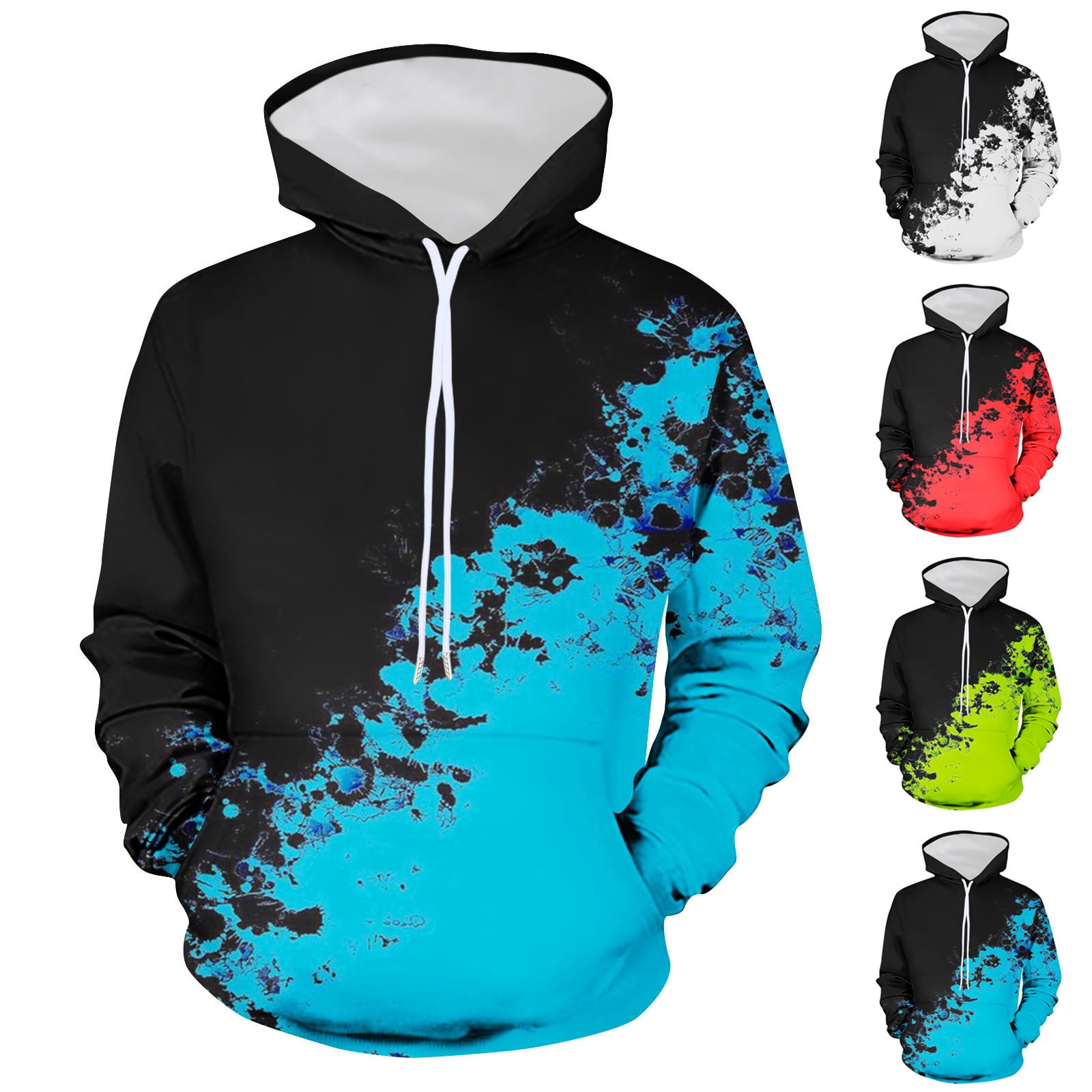 Symoid Mens Graphic Sweatshirts Mens Graphic Hoodies Pullover Jogger ...
