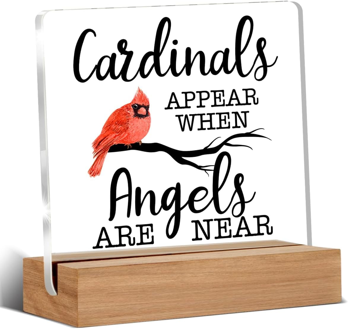 Sympathy Bereavement Gift Memorial Cardinal Sign a Limb Has Fallen from ...