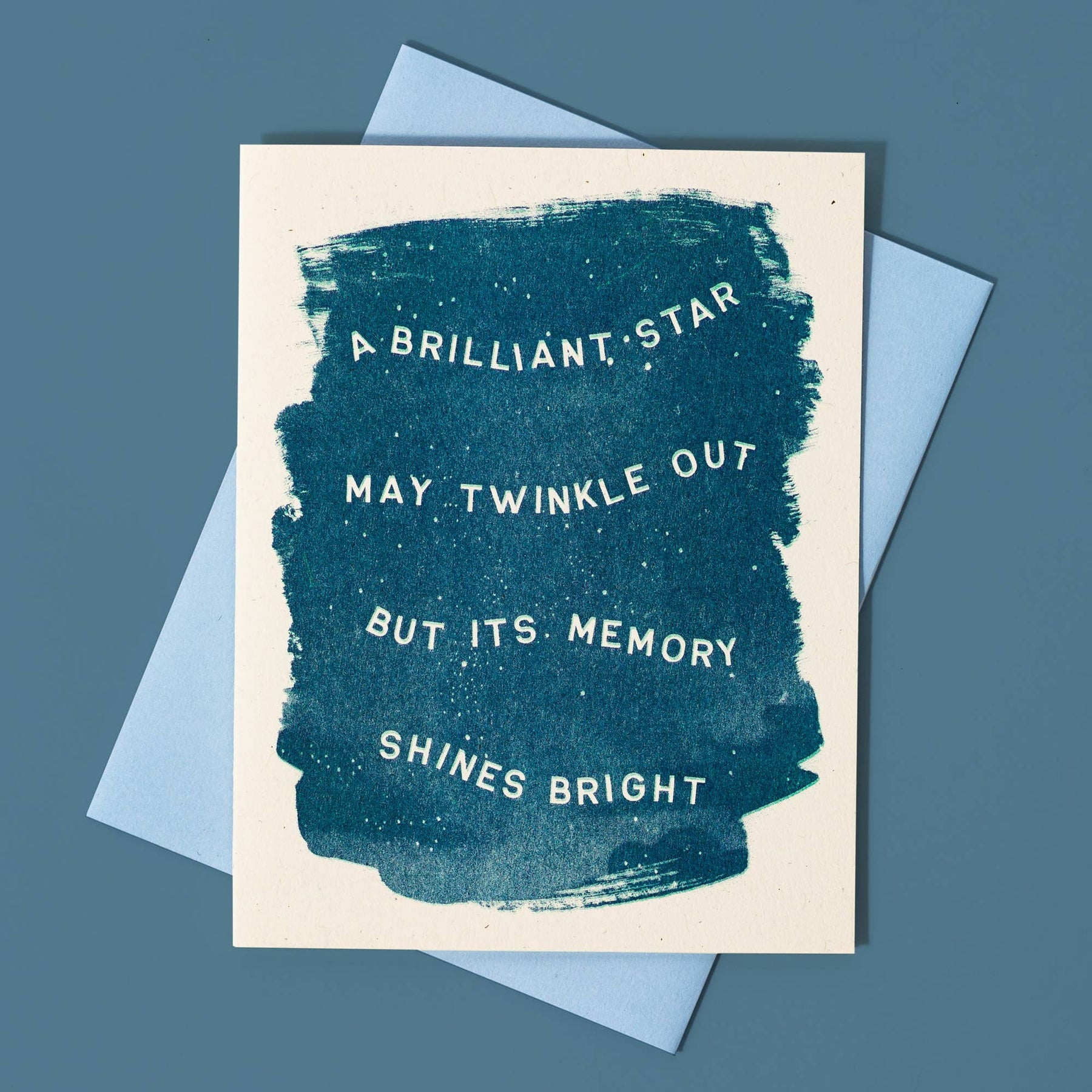 Sympathy Card – "A Brilliant Star May Twinkle Out but Its Memory Shines ...
