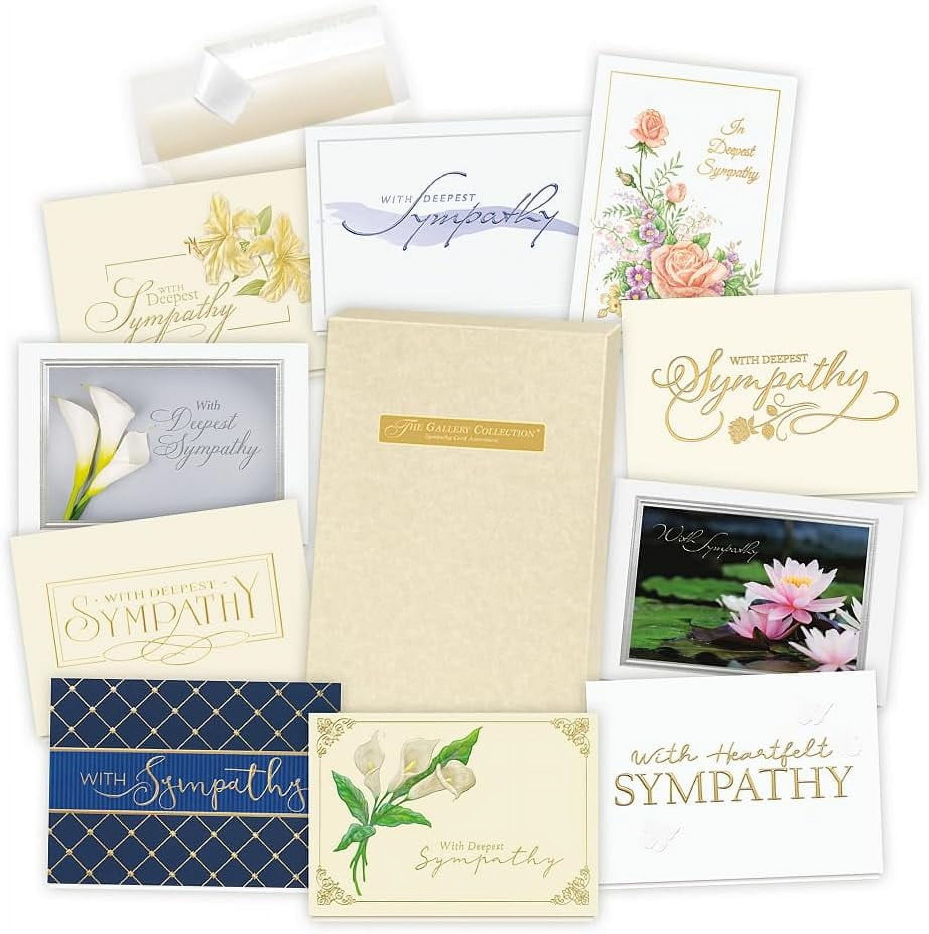 Sympathy Cards Assortment Box (35 Cards), Foil & Embossing (Sympathy 1 ...