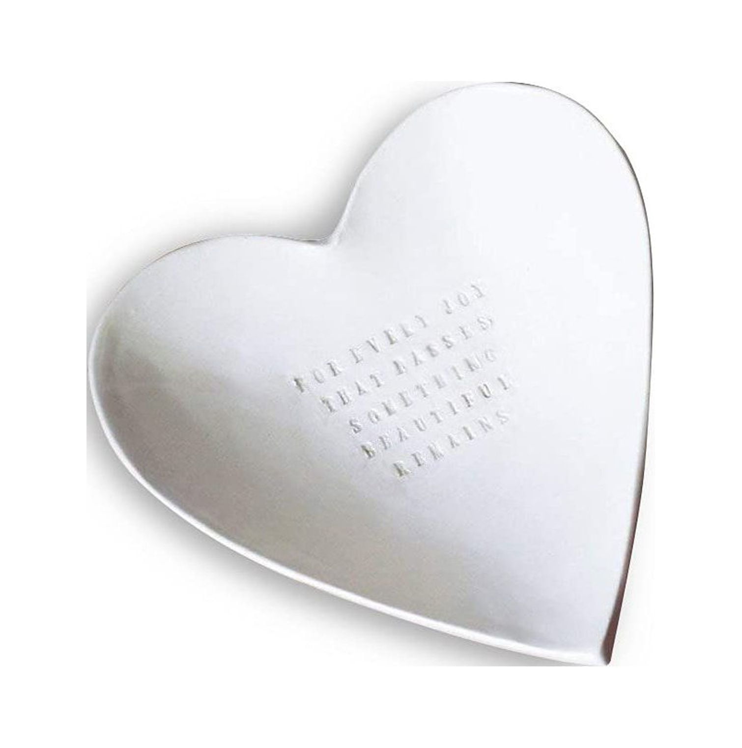 Sympathy Gift - Large Heart Bowl - For Every Joy That Passes Something ...