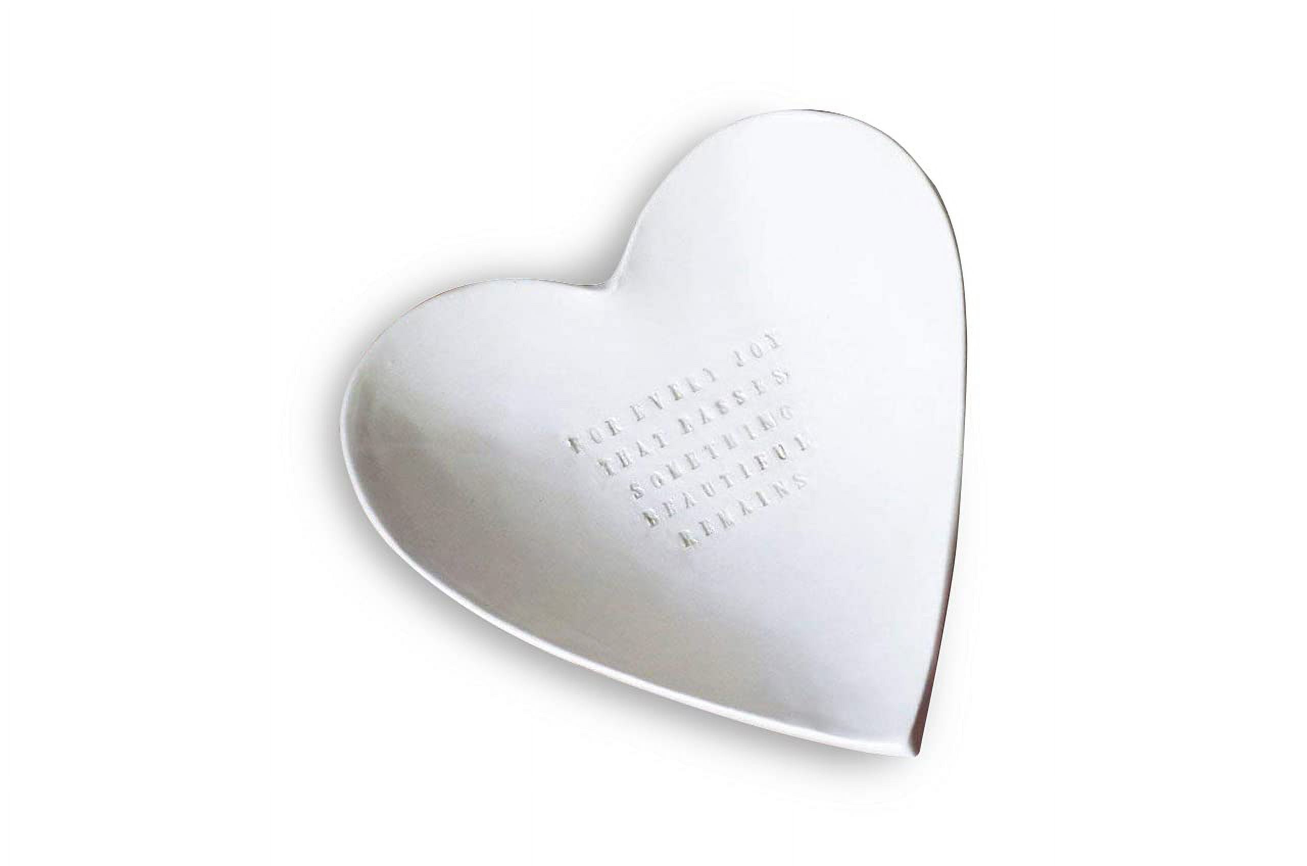 Sympathy Gift - Large Heart Bowl - For Every Joy That Passes Something ...