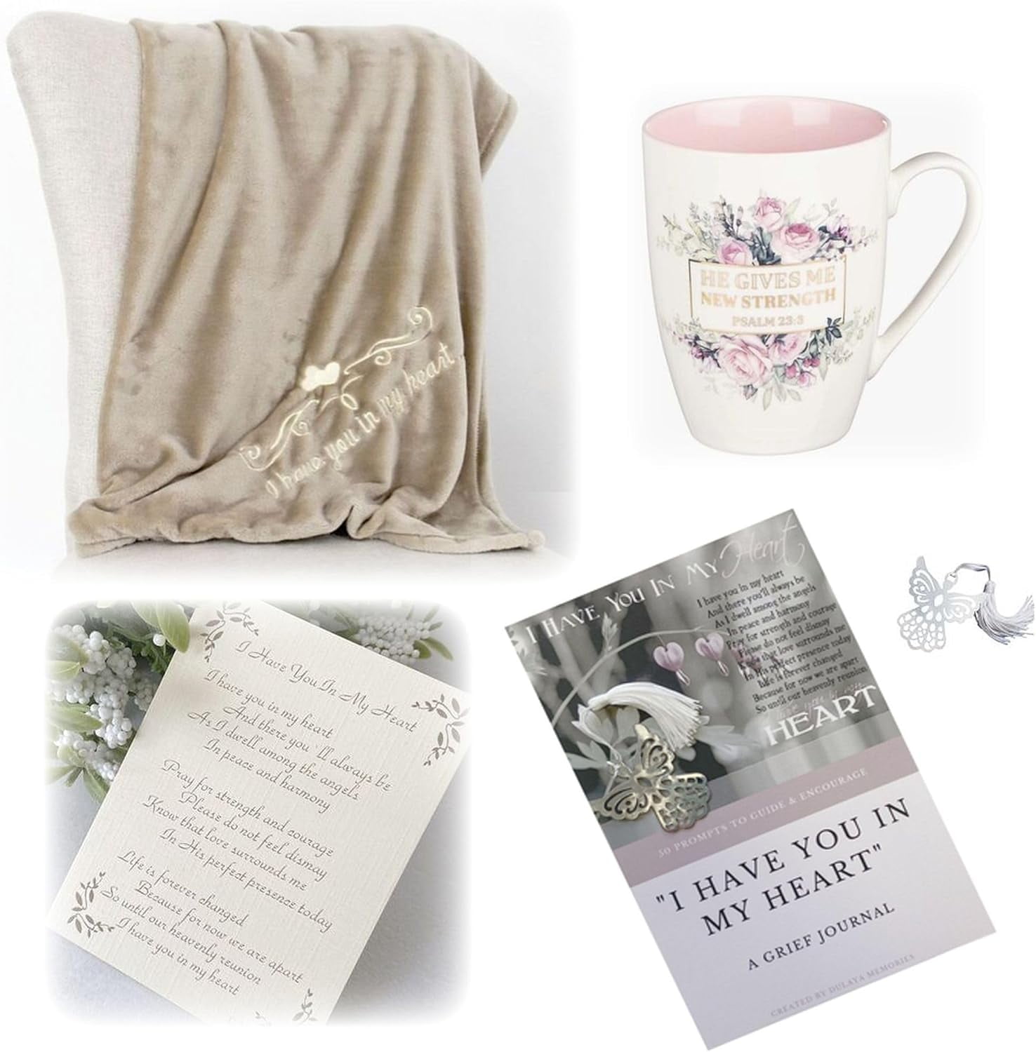 Sympathy Gift Set in Loving Memory Memorial Blanket for Loved One ...