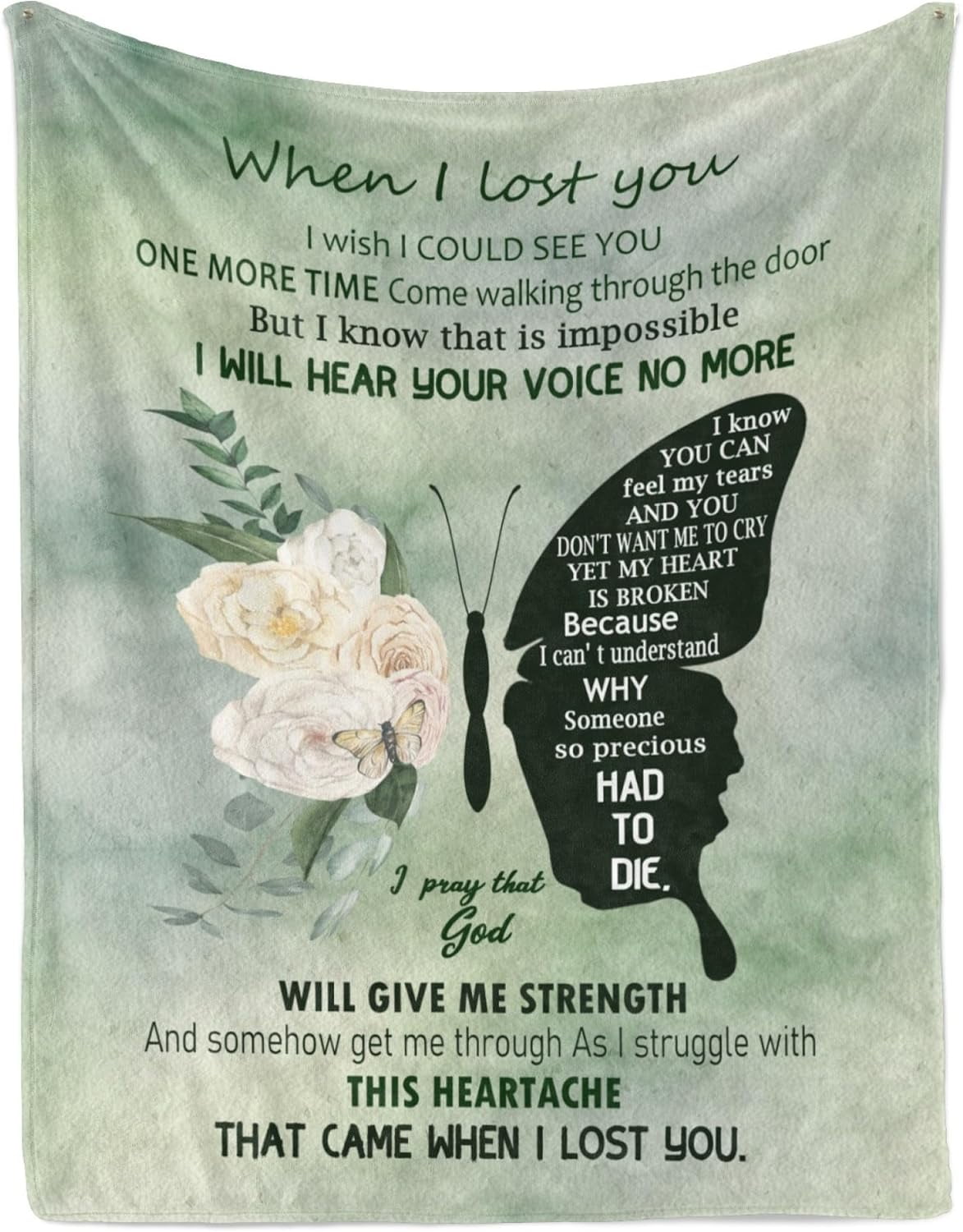 Sympathy Gifts for Loss of Loved One, Bereavement Gifts Blanket in ...