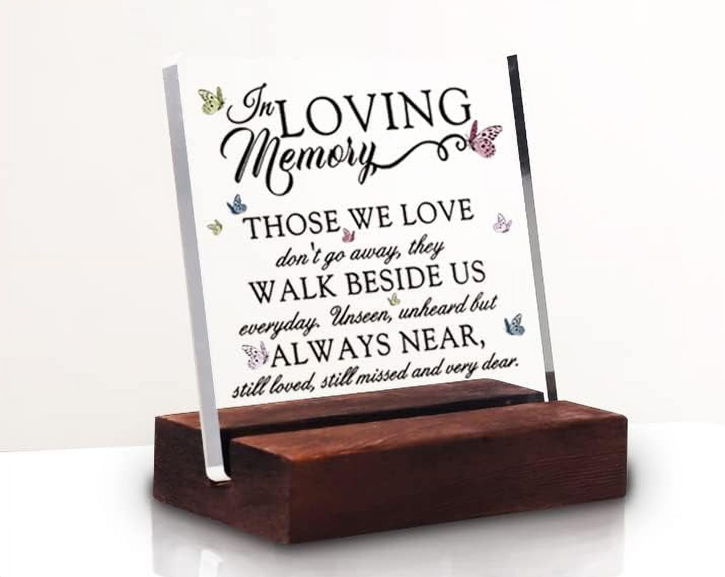Sympathy Gifts for Loss of Loved One Clear Acrylic Desk Decorative Sign ...