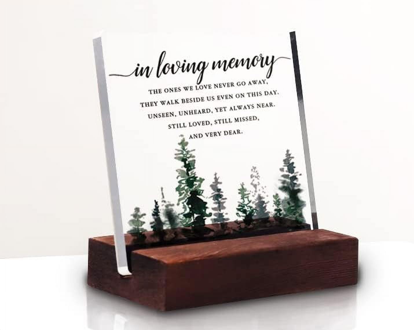 Sympathy Gifts for Loss of Loved One Clear Acrylic Desk Decorative Sign ...