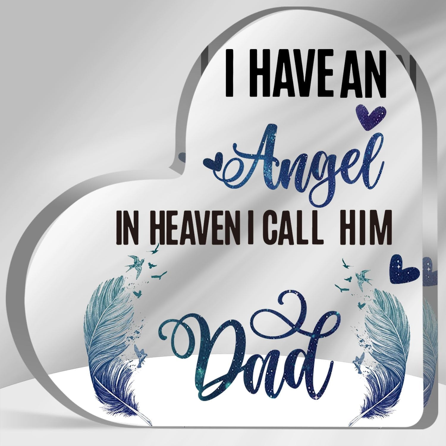 Sympathy Memorial Gift for Loss Loved One Father I Have Angel Dad Sign ...