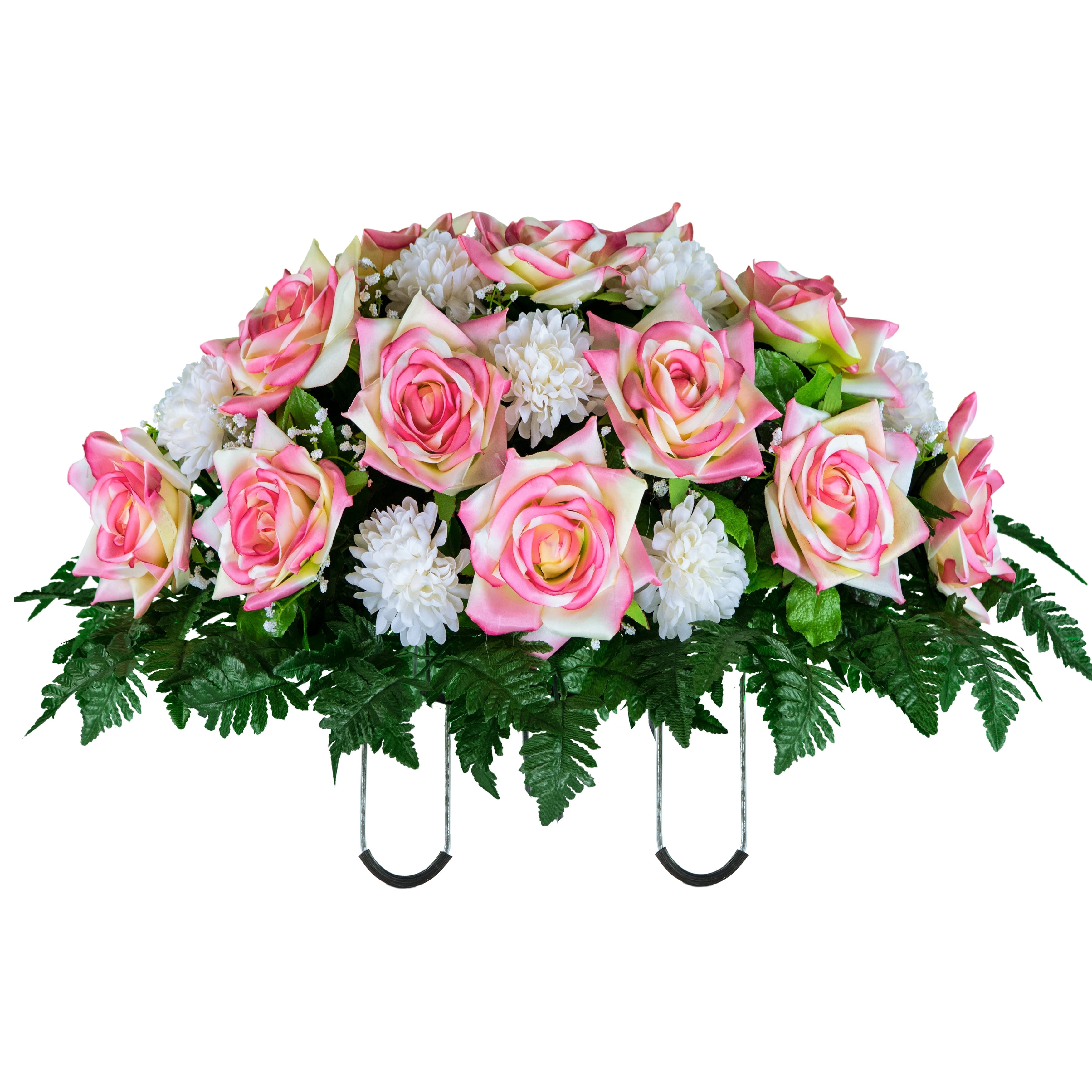 "Sympathy Silks Artificial Floral Arrangements for Tombstone - 30 ...