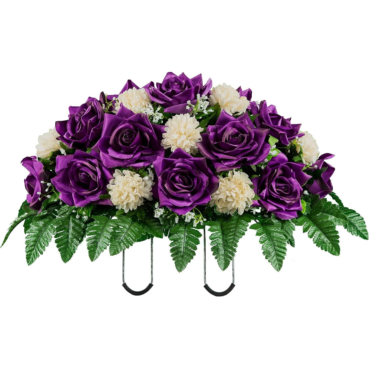 Sympathy Silks Artificial Cemetery Flowers - Realistic - Outdoor Grave ...