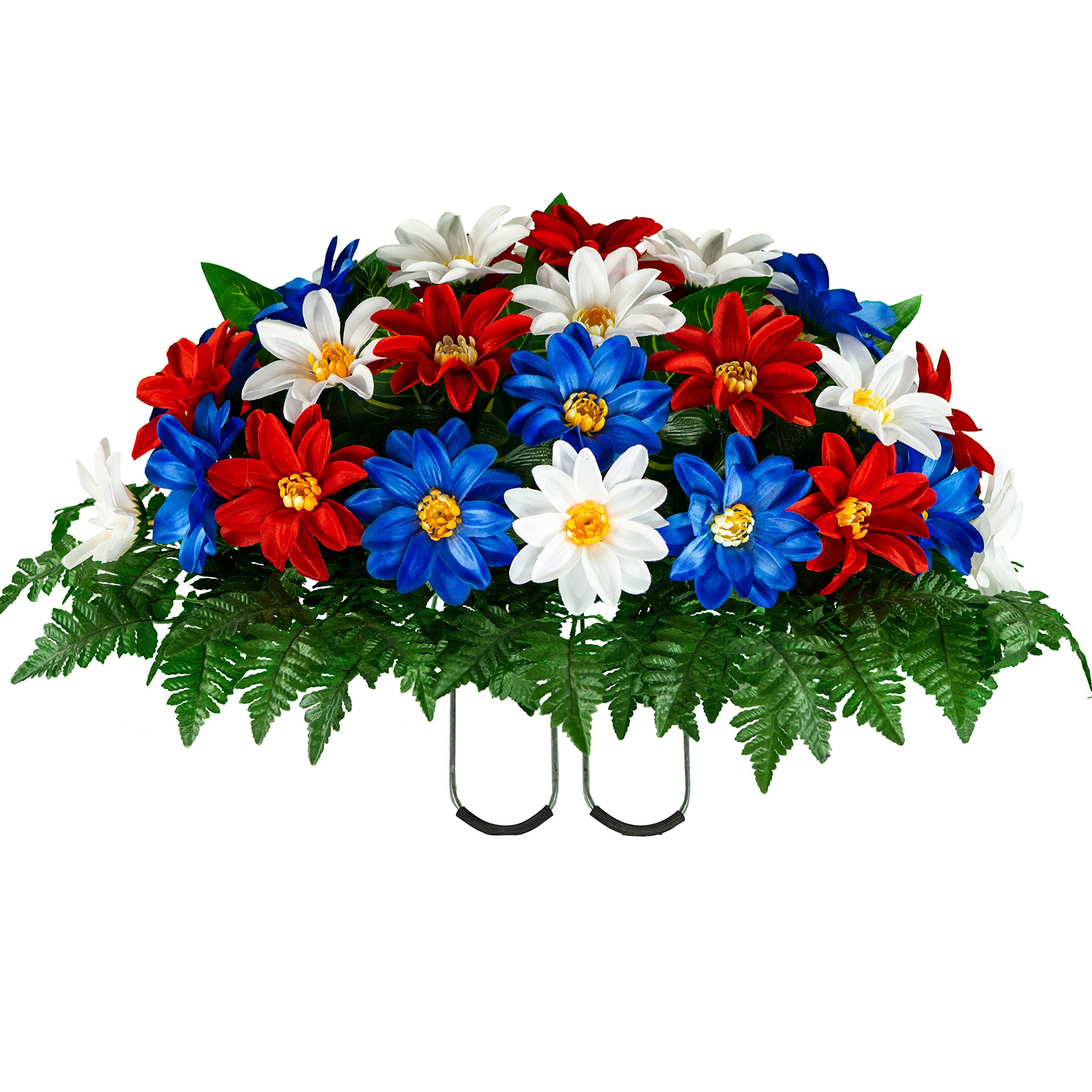 Sympathy Silks Artificial Cemetery Flowers - Realistic - Outdoor Grave ...