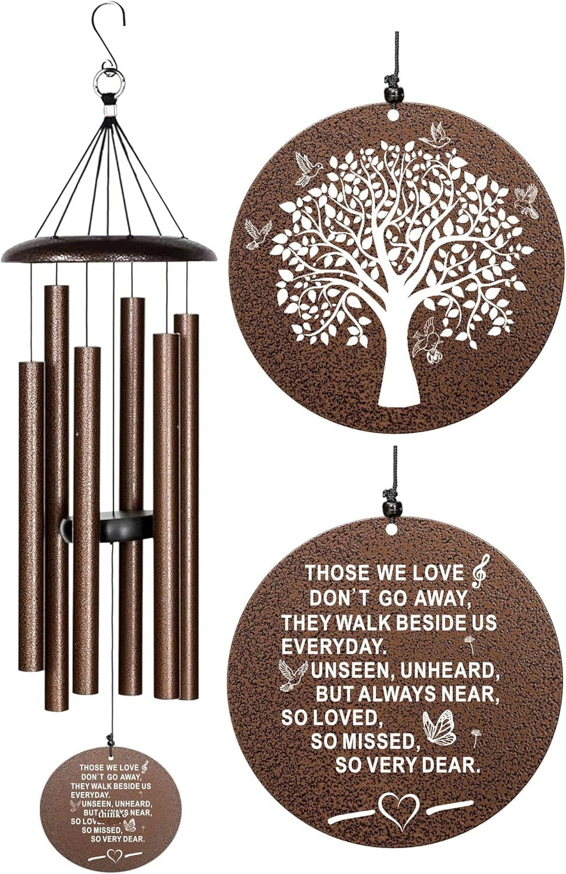 Sympathy Wind Chimes, 40" Memorial Wind Chimes for Loss of Loved One ...