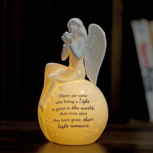 Sympathy angel for lose of loved one Memorial gift lighted up angel ...