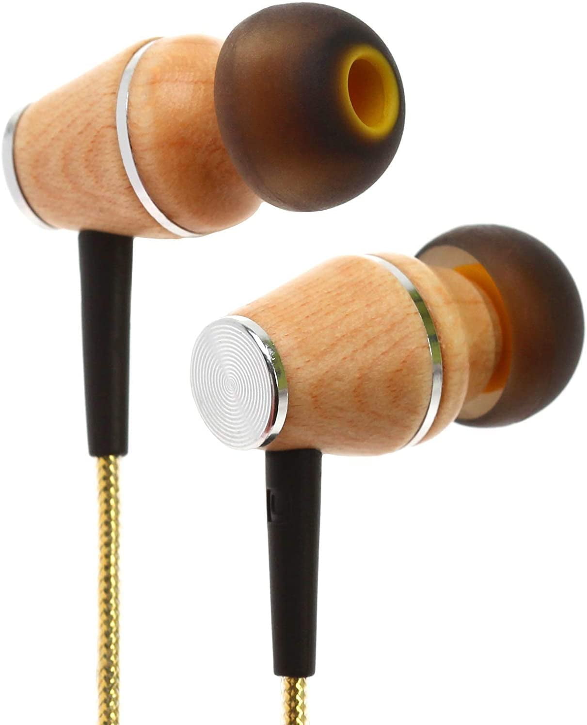 Symphonized XTC 2.0 Earbuds, Genuine Wood Stereo Earphones, In-Ear ...