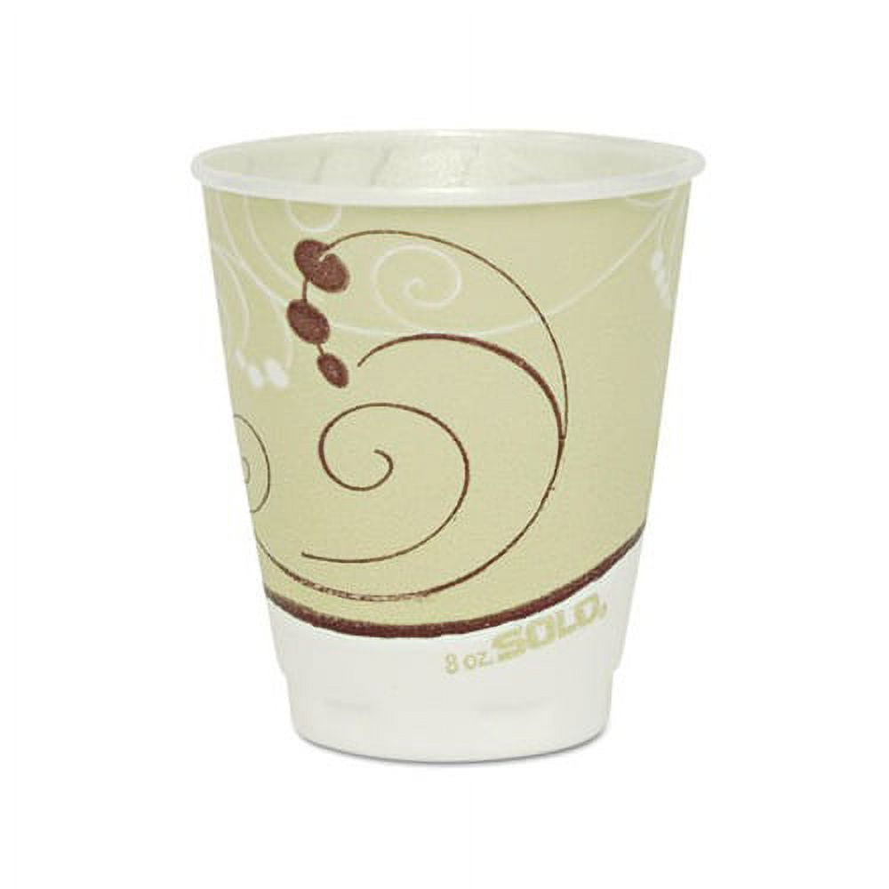 Symphony Design Disposable Styrofoam Cups for Hot/Cold Drinks, 8 oz ...