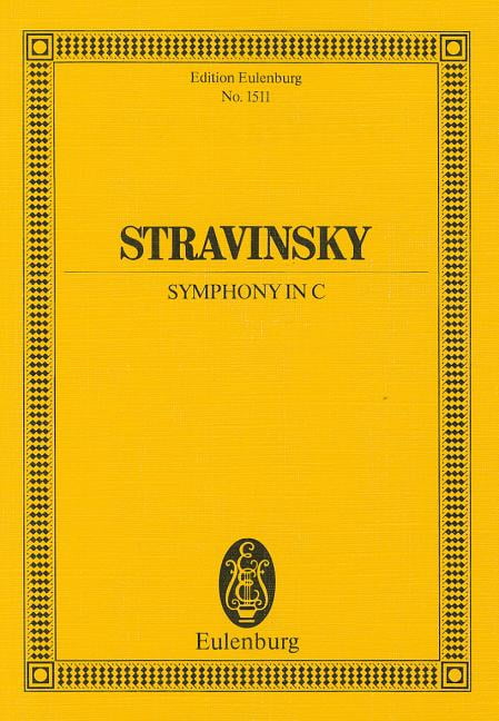 Edition Eulenburg Stravinsky: Symphony in C, Book 1511, (Paperback ...