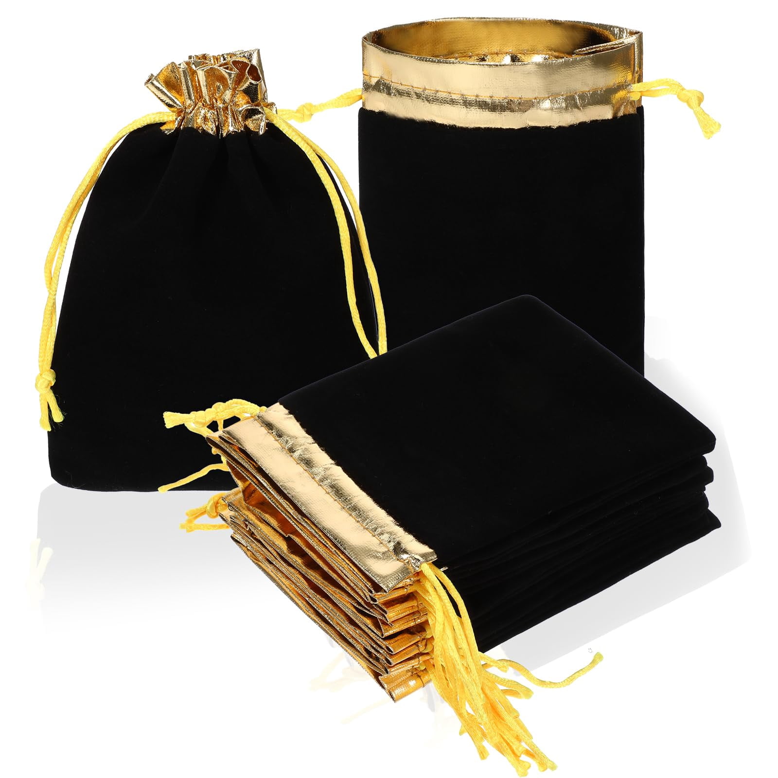 SynHHergyx 10 PCS Velvet Jewelry Bags Velvet Pouches with Drawstrings ...
