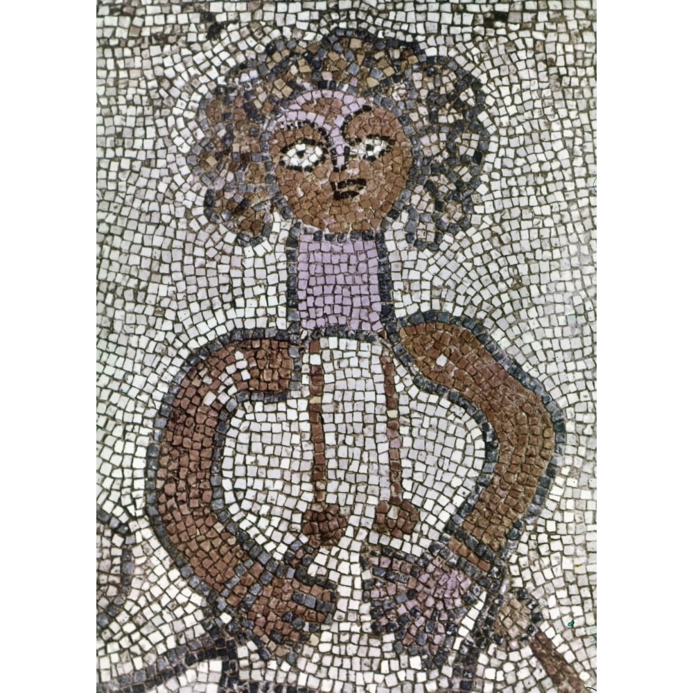 Synagogue 6Th Century. Ndetail Of A Servant From The Sacrifice Of Isaac ...