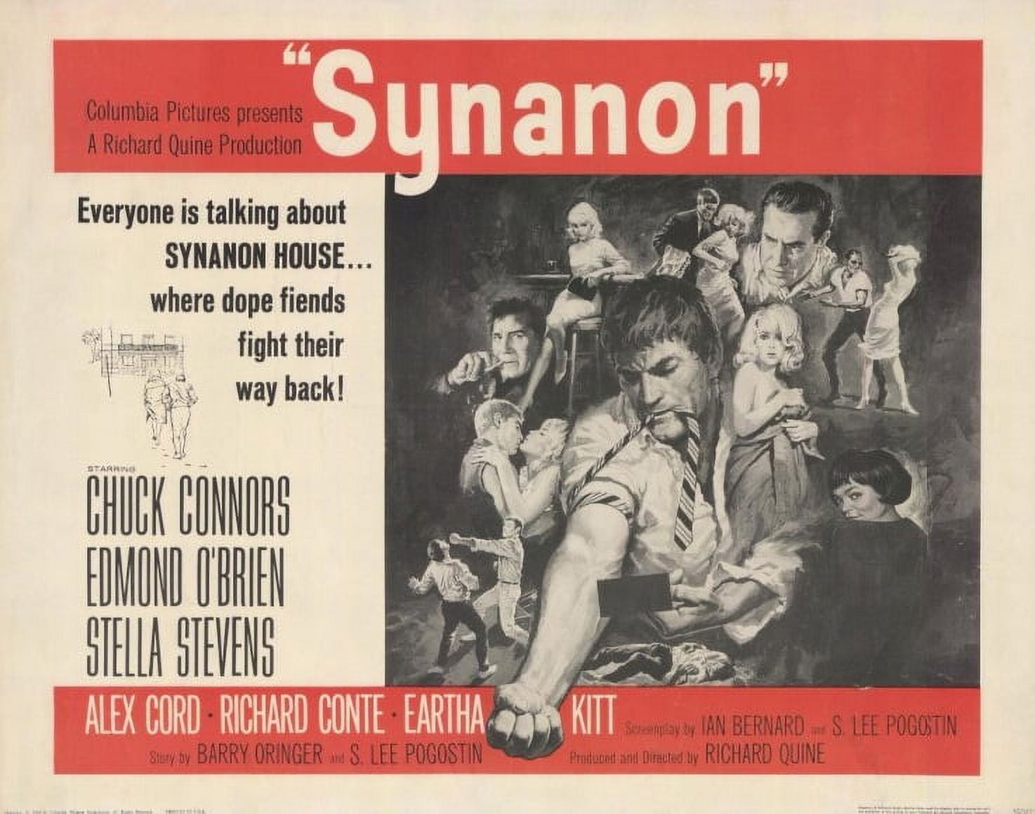 Synanon - movie POSTER (Style A) (11" x 14") (1965) - Walmart.com
