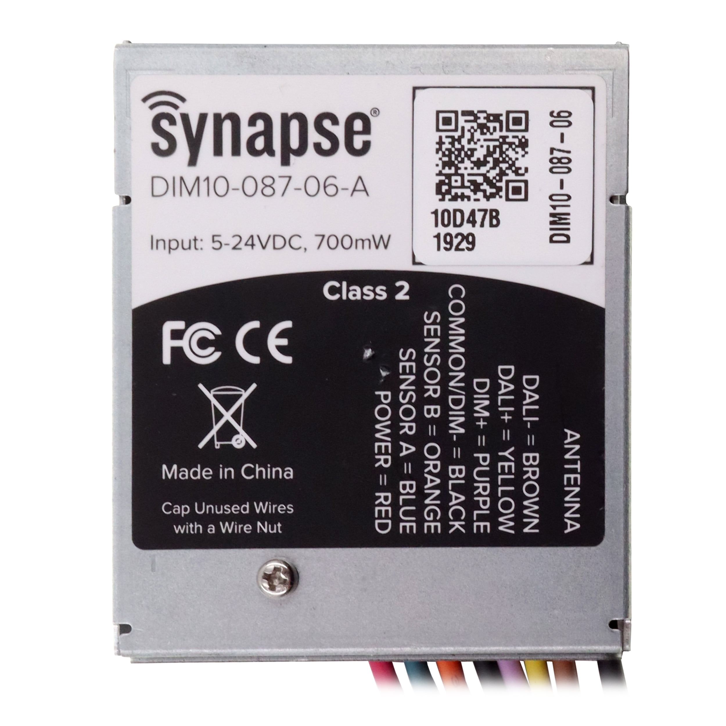 Synapse DIM10-087-06-A-ANT-OSB-1.5-1 Lighting Control Module, 5-24Vdc ...