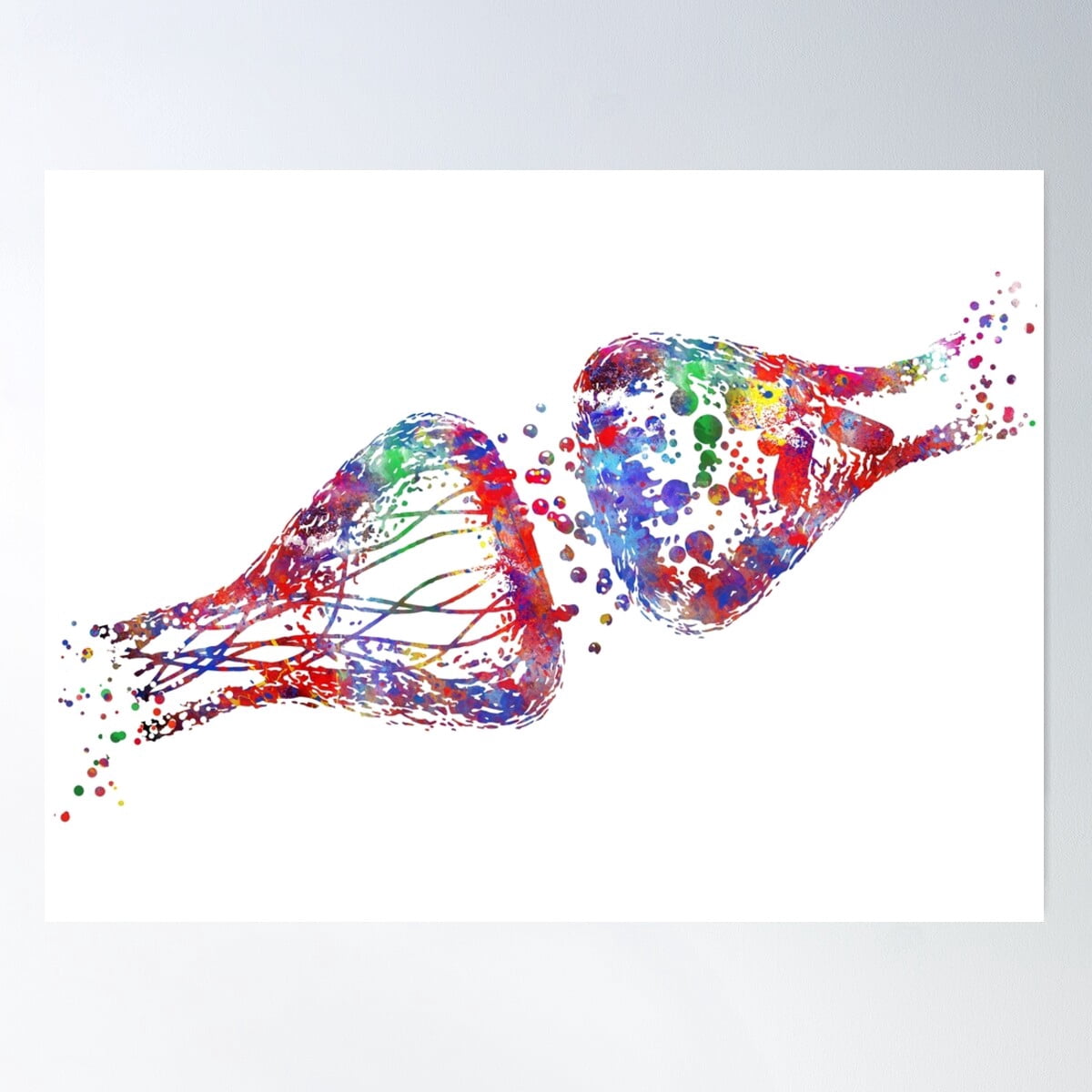 Synapse Receptor, Neurology Art, Medical Art, Watercolor Synapse ...