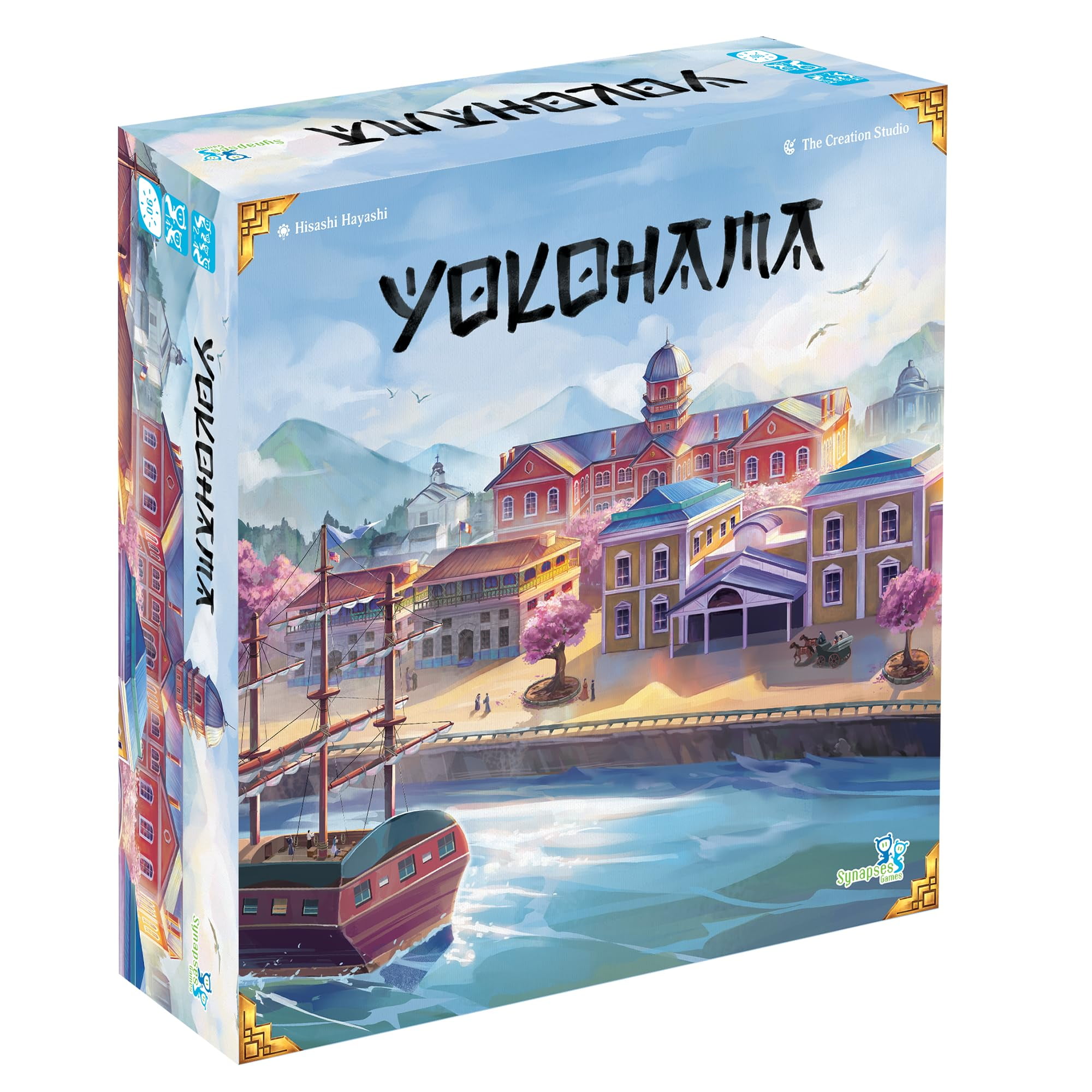 Synapses Games | Yokohama | Strategy Board Game | Worker Placement Set ...