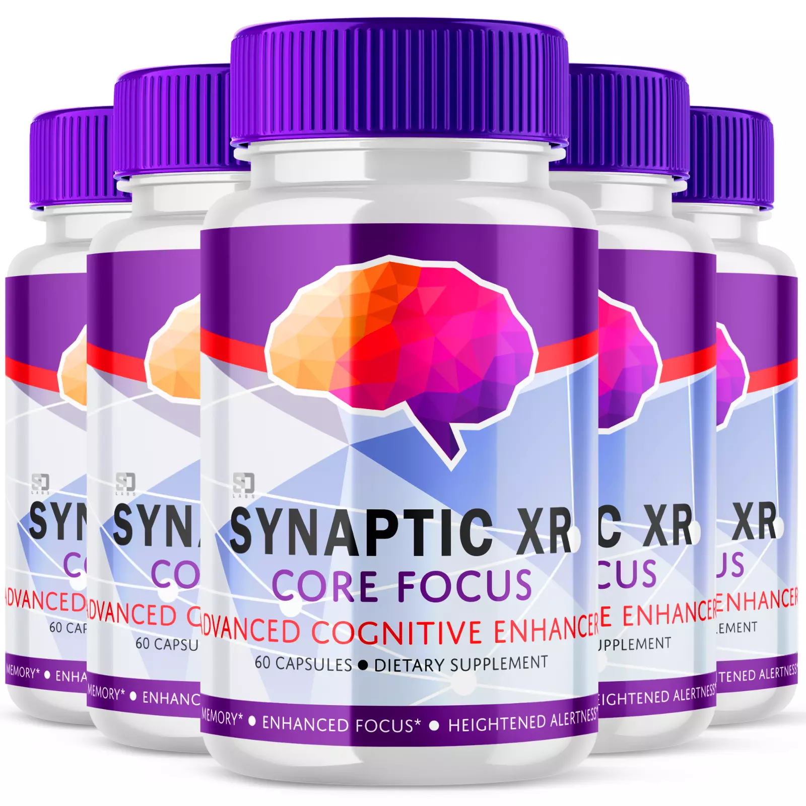 Synaptic XR Pills - Enhances mental clarity and concentration (5 Pack ...