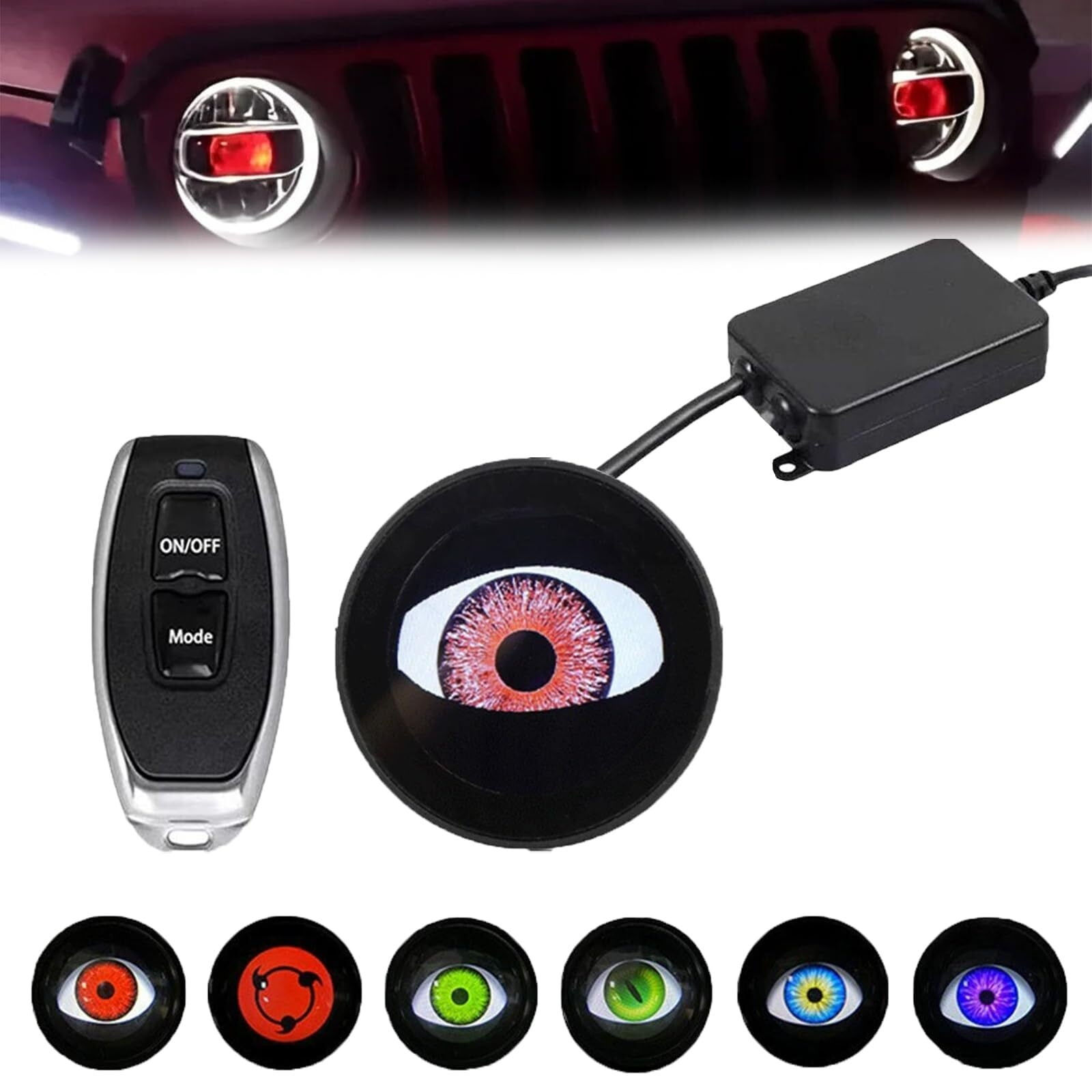 Synced Programmable Devil Eyes Lens with Remote, Demon Evil Eye ...