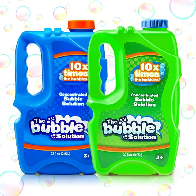 Syncfun 2-Pack Bubble Solution Refill, 64oz Concentrated Bubble Fluid ...