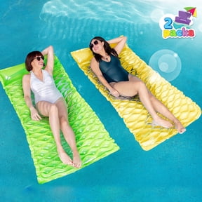SYNCFUN Inflatable Pool Float Lounge with Headrest for Adults, 64x32 ...