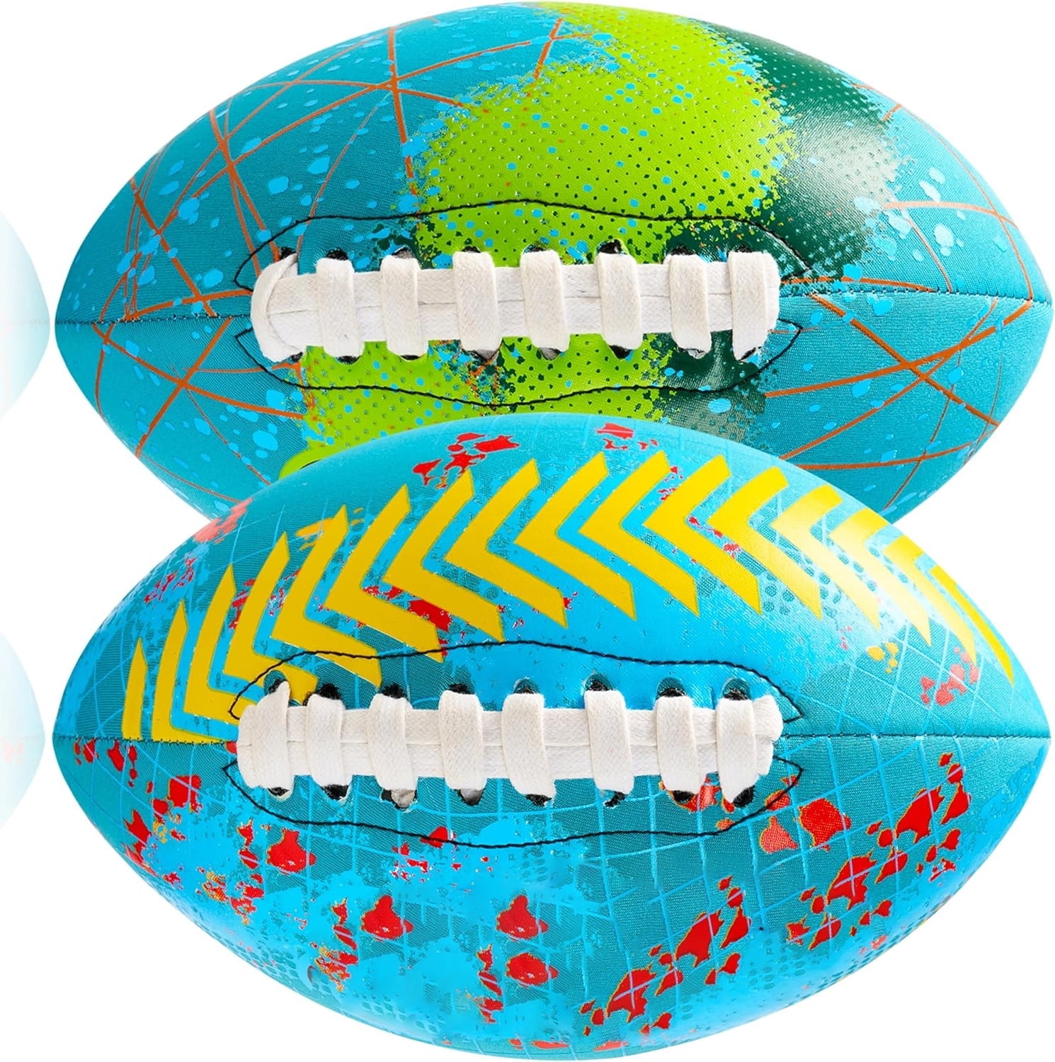 Syncfun Inflatable Splash Ball, 2 Pcs 8.5" Waterproof Football for Pool ...