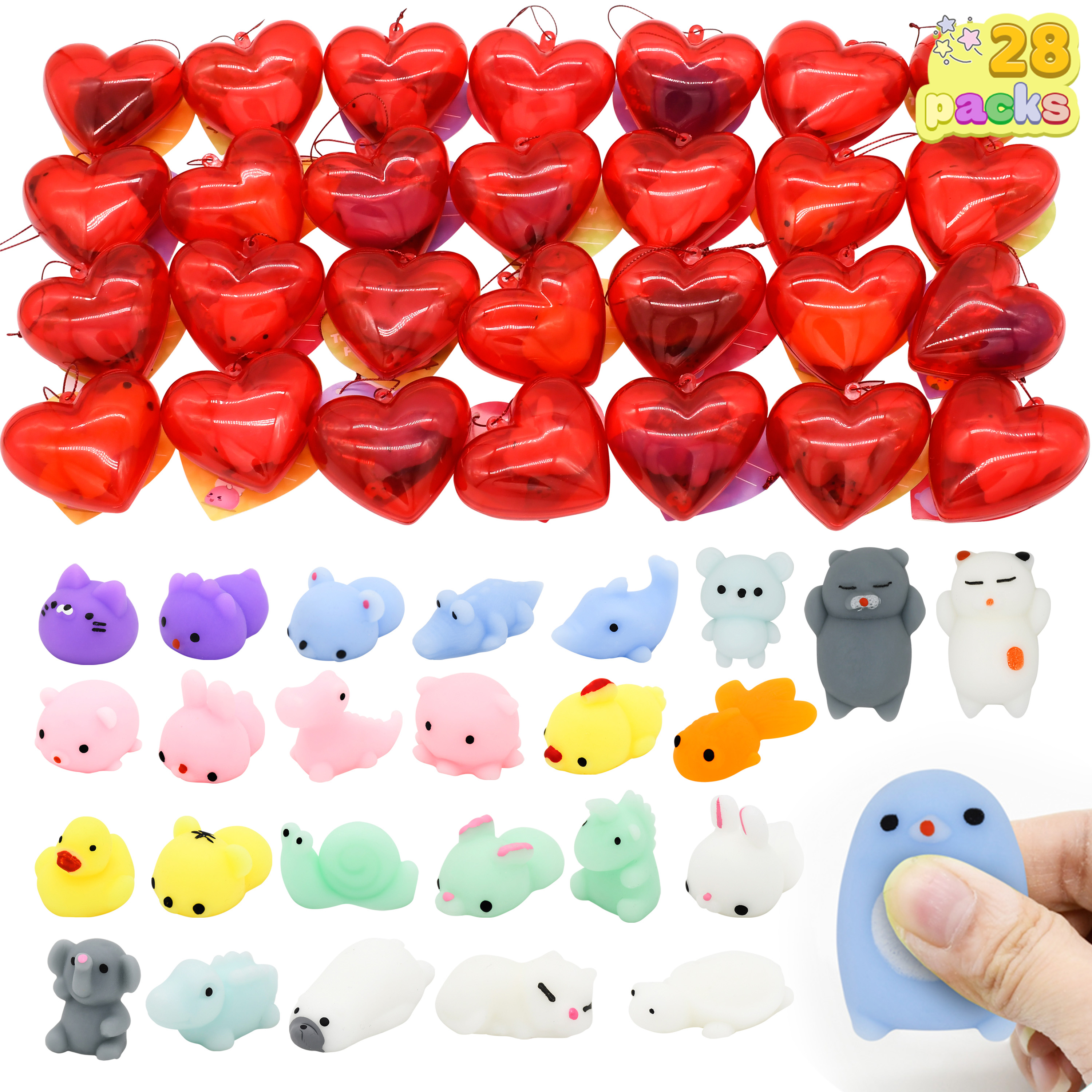 Valentine Bendable Characters - Toys - 24 Pieces - Walmart.com
