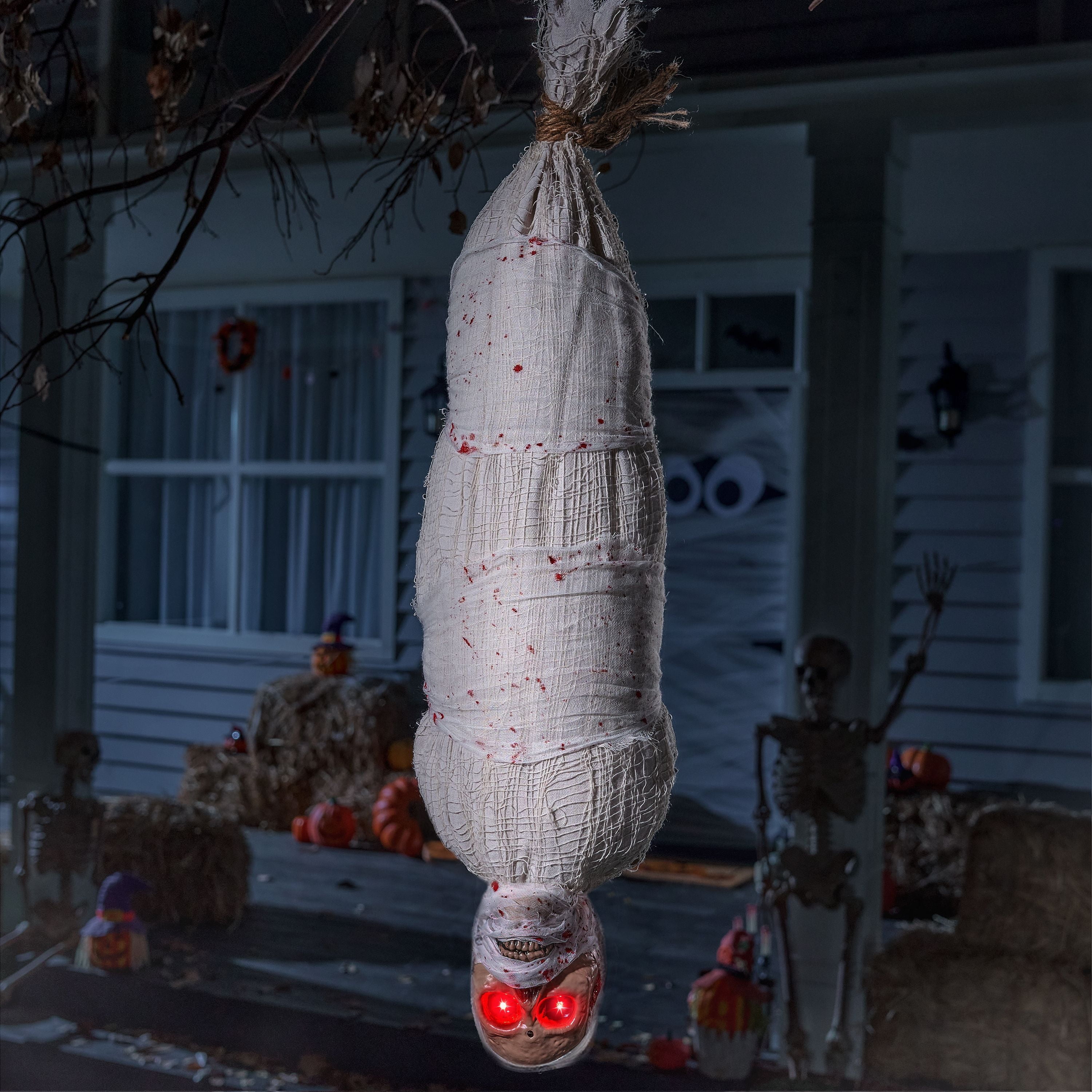 Joyfy 35 Inch Animated Halloween Decorations Scary Hanging Zombie with ...