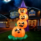 Free Shipping! Syncfun 6 FT Halloween Inflatables Stacked Pumpkins with ...