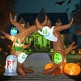 JOYIN 8 FT Halloween Inflatable Scary Tree Archway,Halloween Scary Tree ...